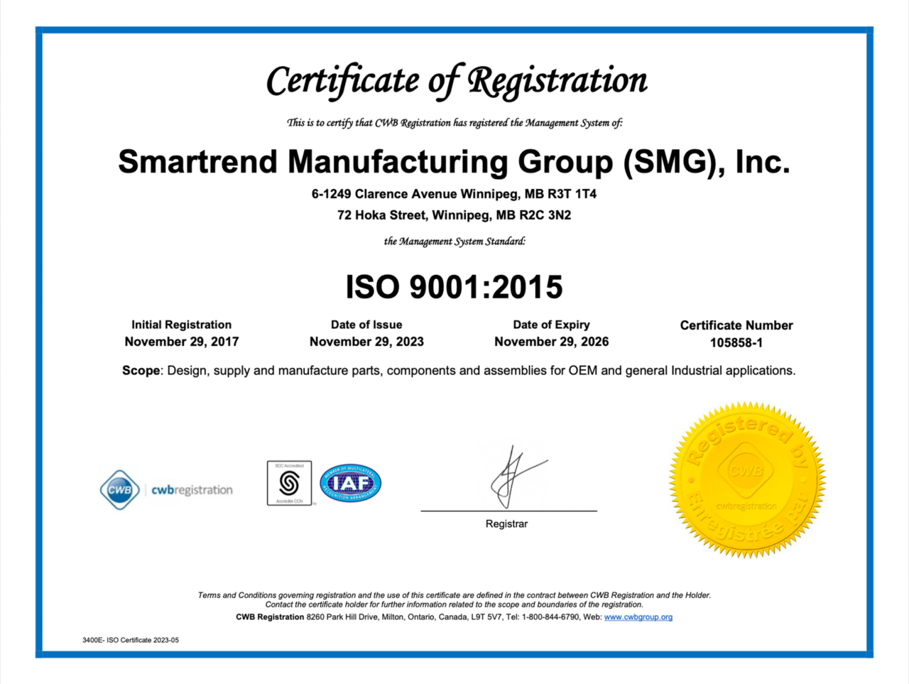 Customer Designed Parts - Smartrend Manufacturing Group